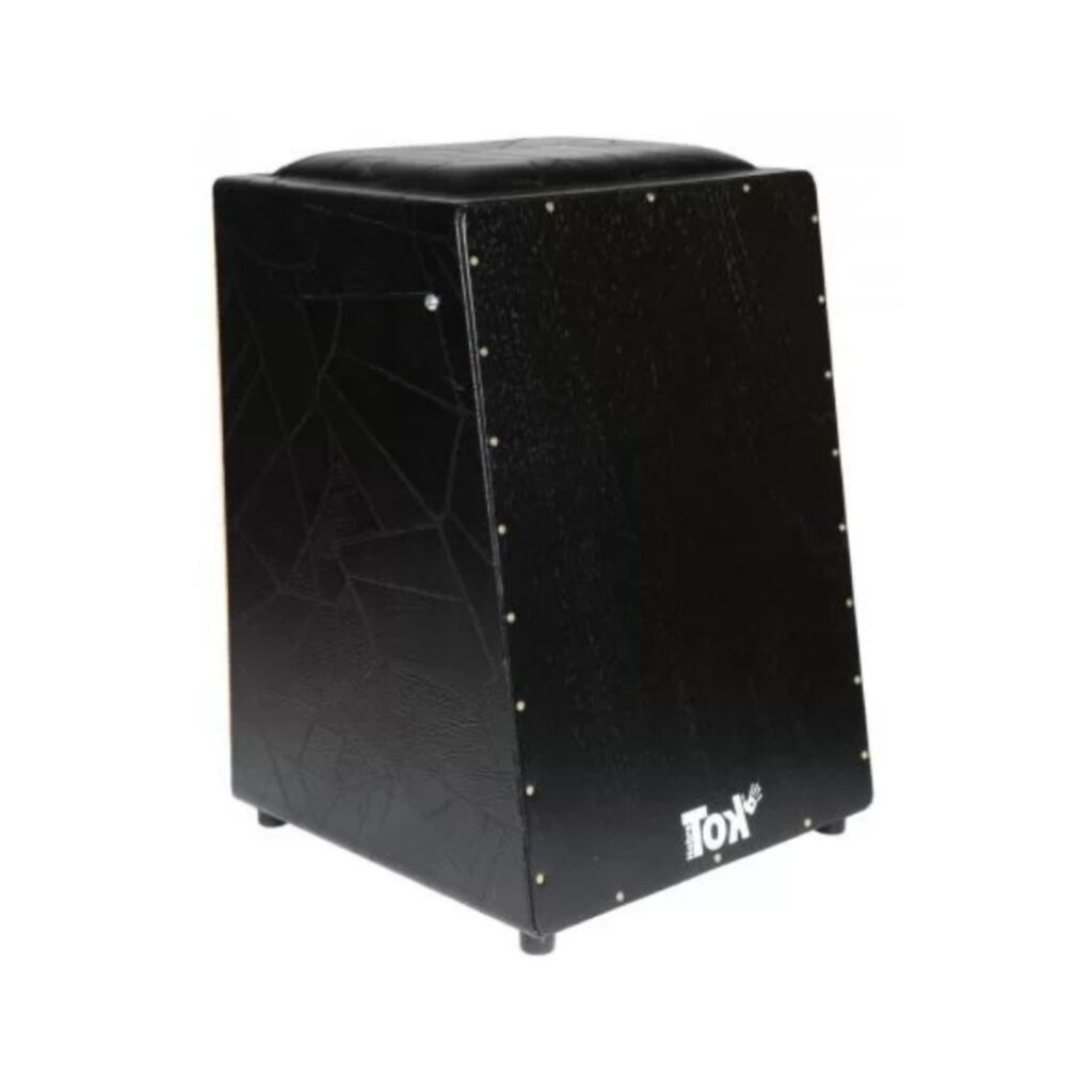 CAJON TOK ELETRICO PRETO/PRETO COM BONGO EMBUTIDO 100 – Rossi