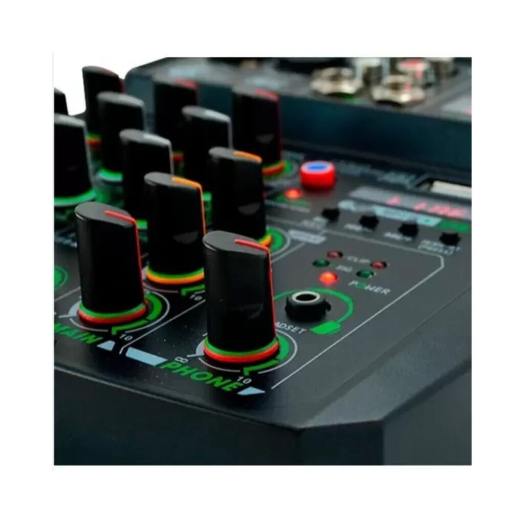 MIXER CUSTOM SOUND 6 CANAIS USB BLUETOOTH CMX6C PRETA – Rossi