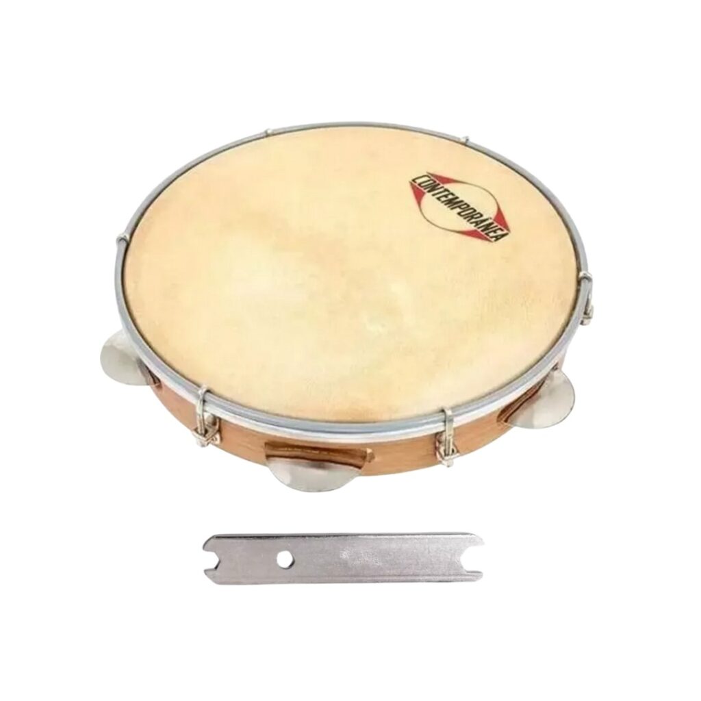 PANDEIRO CONTEMPORANEA MAD 08″ LIGHT PELE COURO 18LT – Rossi